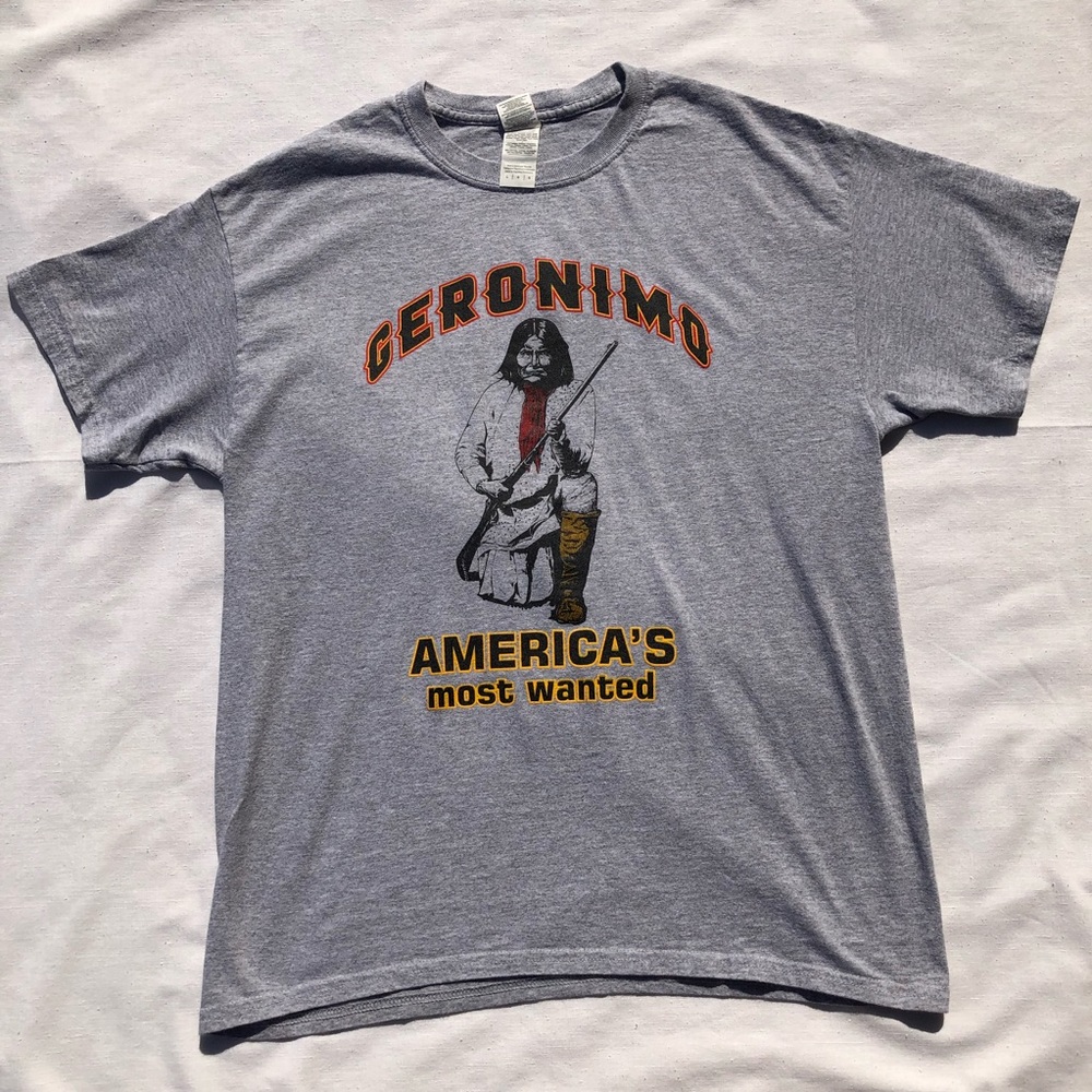 Geronimo Apache Uni-Sex Short Sleeve T-Shirt Large - Gem